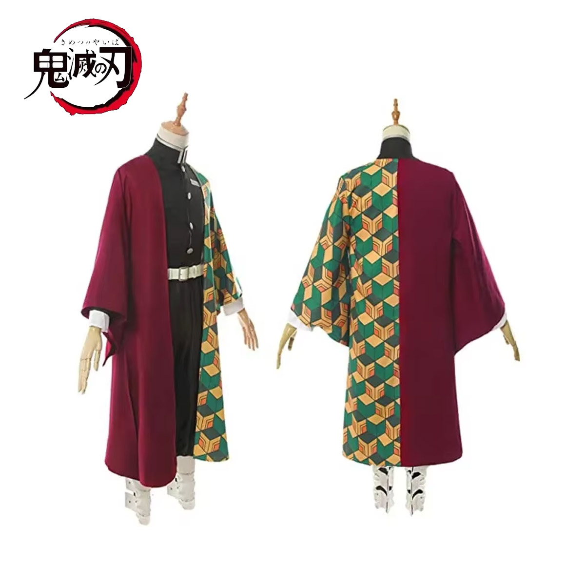 Anime Demon Slayer Tomioka Giyuu Cosplay Costume Accessories Suit ...