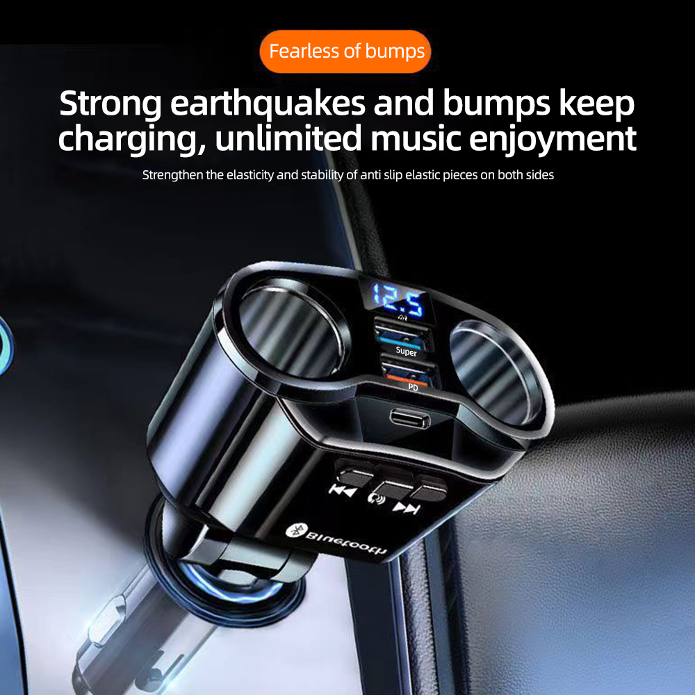 (Local Seller) 120W Car Charger Adapter Socket Splitter Dual USB QC 3.0 ...