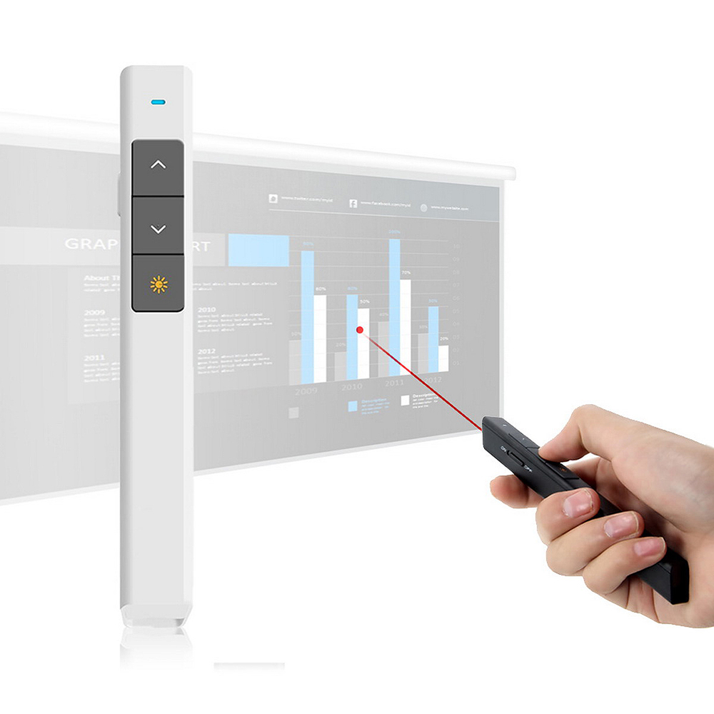 2.4GHz Wireless USB Laser Pointer Powerpoint Presentation PPT Flip Pen ...