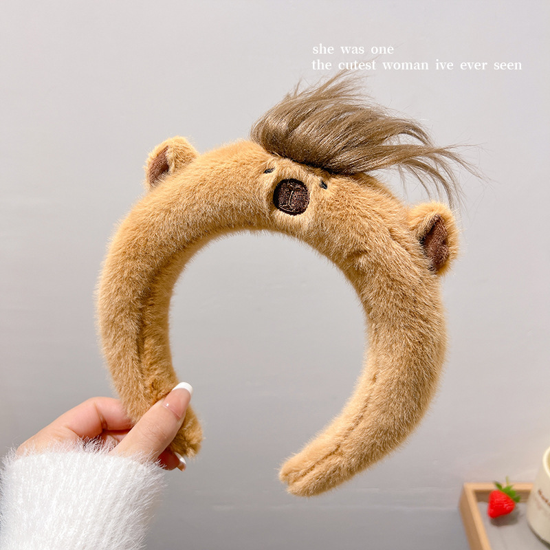 Capybara Capybara Merchandise Plush Doll Cute Doll Face Wash Headband ...
