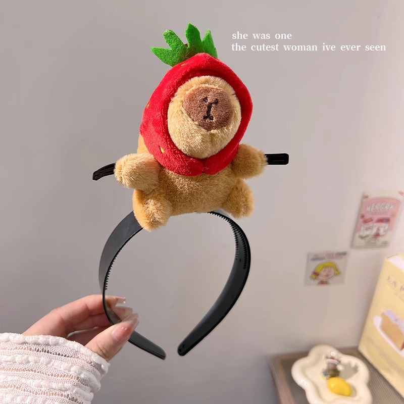 Capybara Capybara Merchandise Plush Doll Cute Doll Face Wash Headband ...