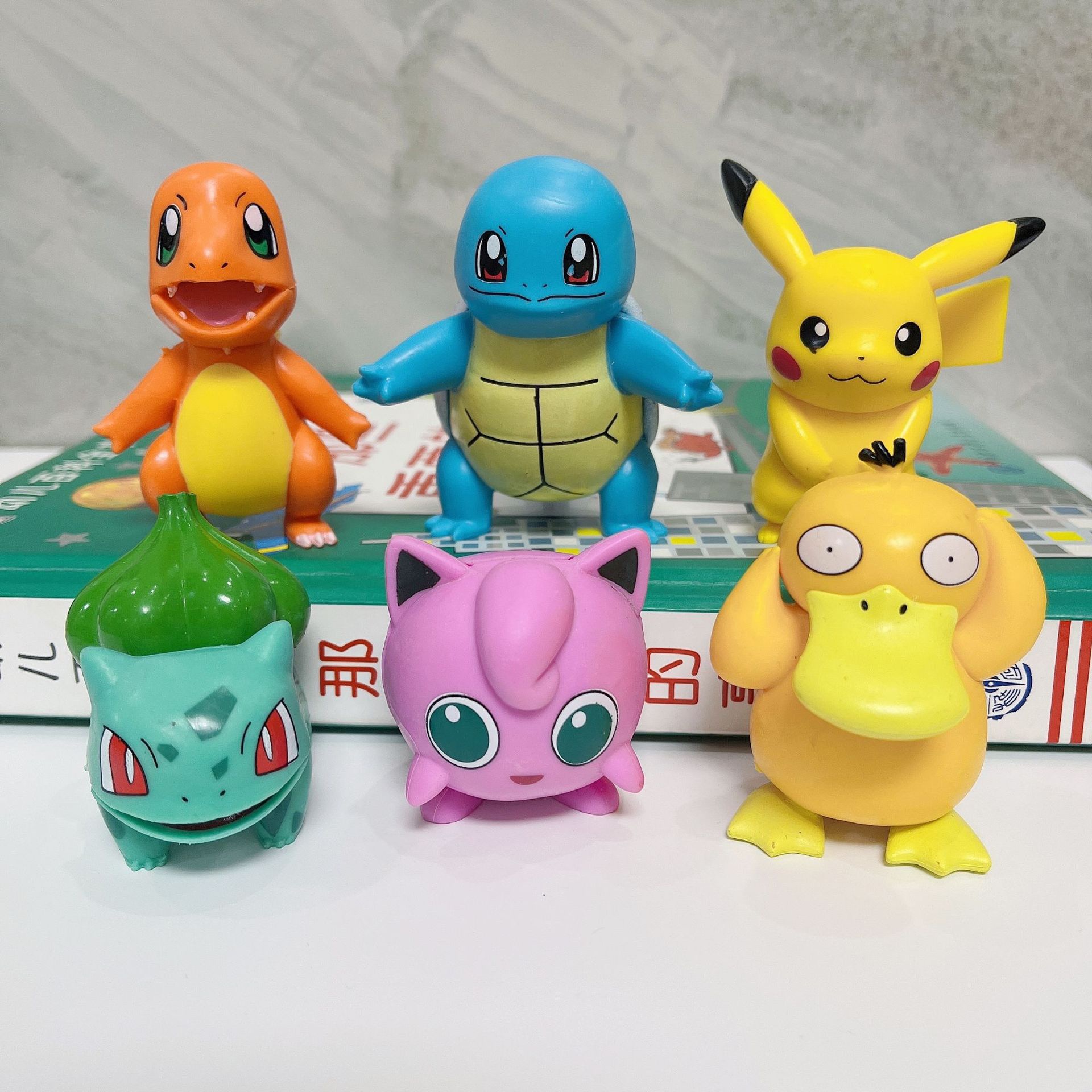 Pokemon PVC Figure Model Toy Set Pikachu Charmander Bulbasaur Squirtle ...