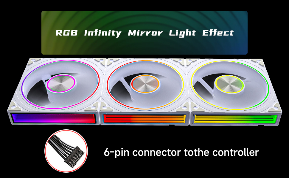 Jungle Leopard Transwarp CPU Fan 6PIN RGB 120mm Infinite Mirror ...