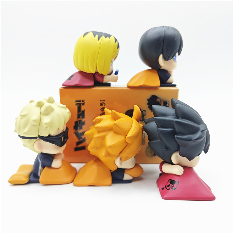 5Pcs/Set 4-5cm Anime Haikyuu!! Sleep Doll Kozume Kenma Hinata Shoyo ...