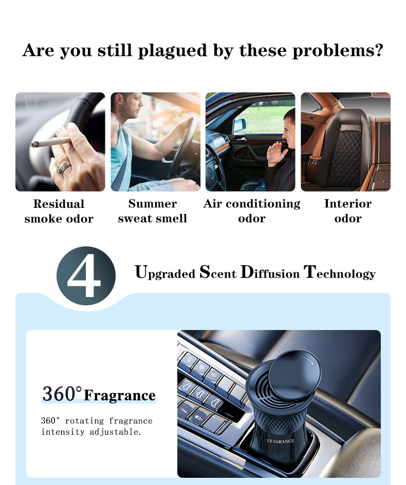 Car Mounted Fragrance Large Capacity Car Perfume Lasting Fragrance High ...