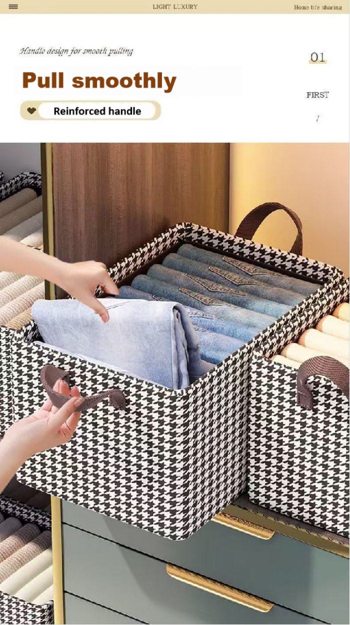 [Malaysia Delivery] Foldable Storage Box Steel Frame Storage Box with ...