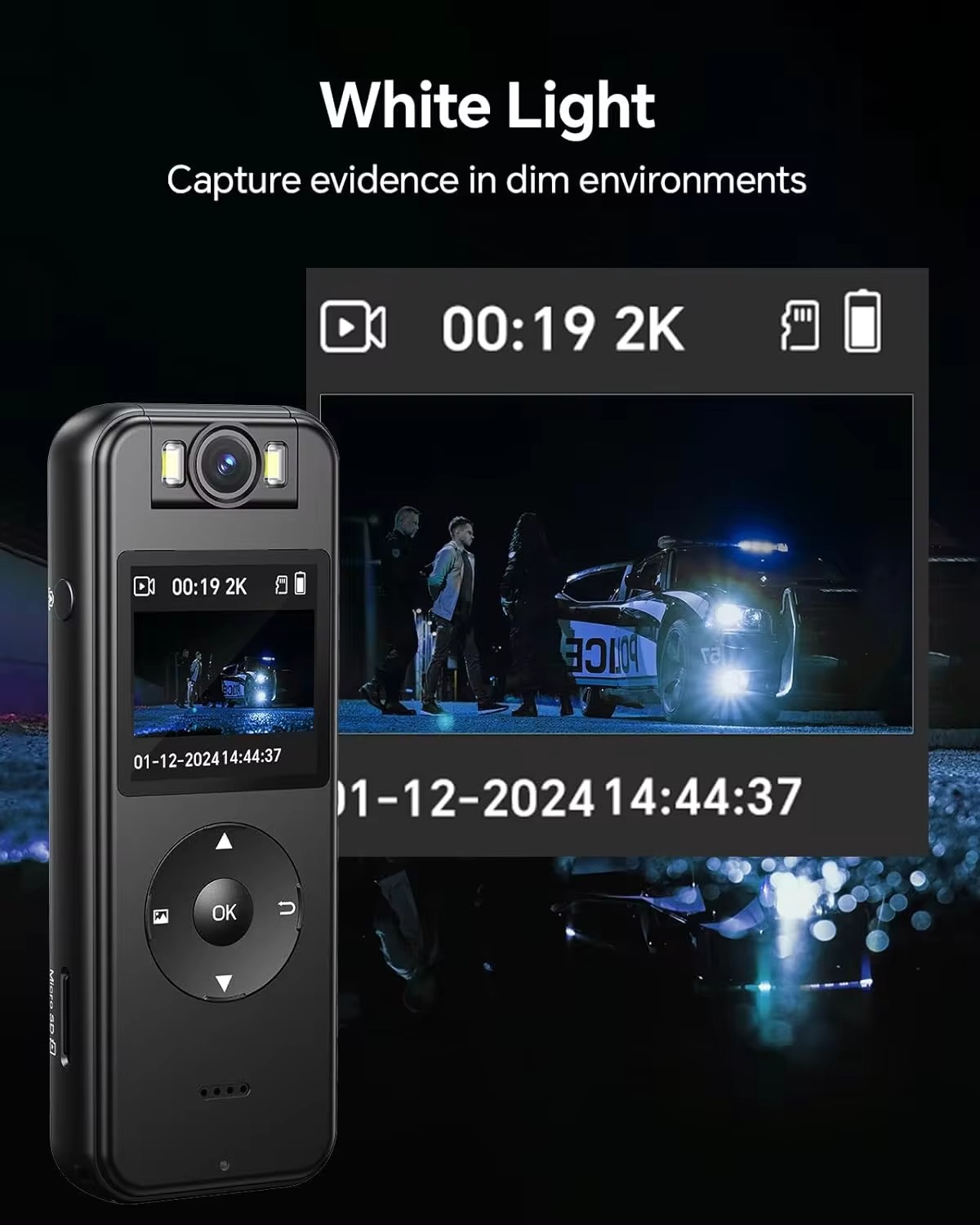 BOBLOV A27 2K Body Worn Camera 128GB WiFi Mini Camera Video Shooting Small Camcorder 180 ...