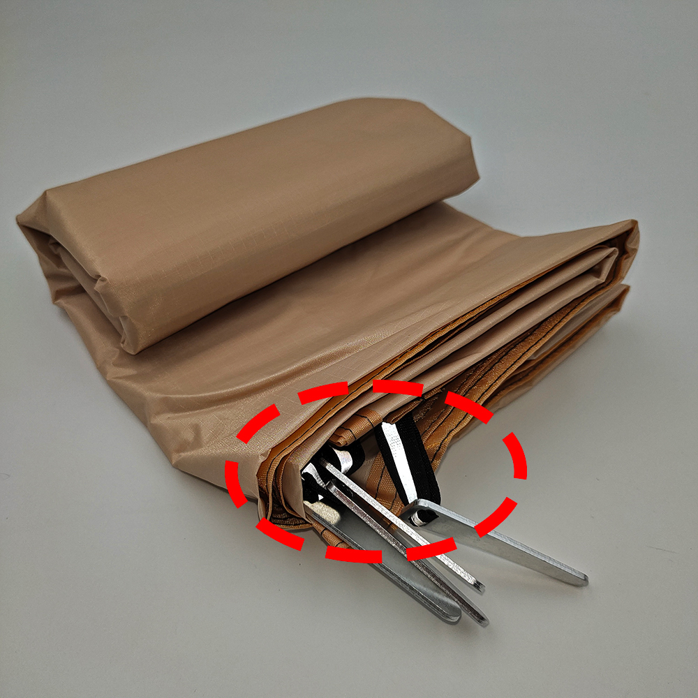 240x210 Camping Ground Sheet with Peg Waterproof Footprint Picnic Mat ...