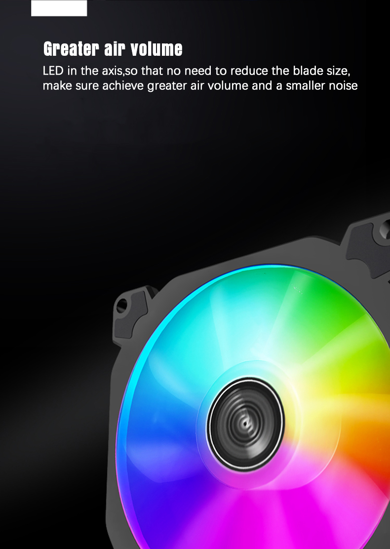 JONSBO FR925 RGB 92mm High Air Volume Chassis Silent Cooling Fan Light ...