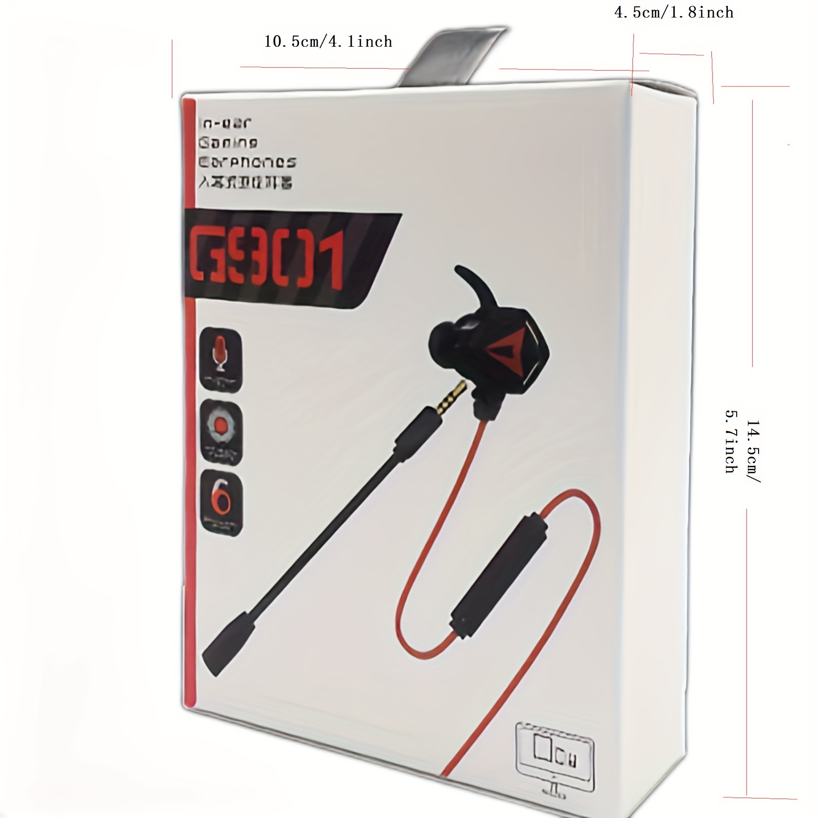 Popular in-ear gaming earphone dual microphone ergonomic earbuds ...