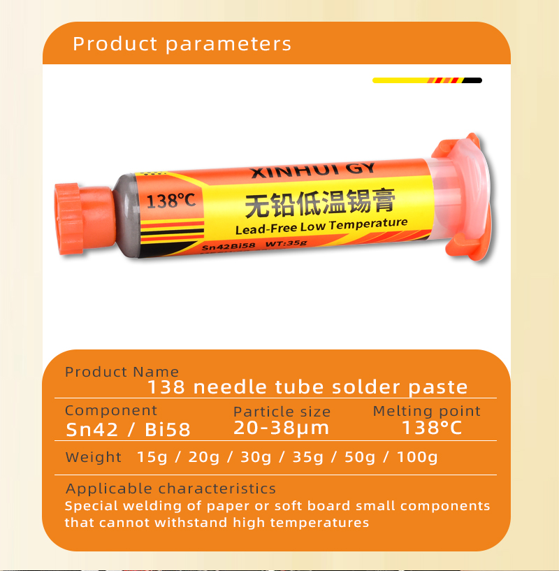 Needle Solder Paste for SMT and BGA Welding, Lead-Free Tin Paste for ...