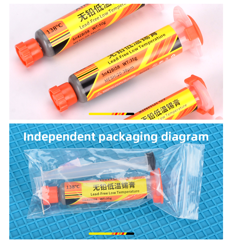 Needle Solder Paste for SMT and BGA Welding, Lead-Free Tin Paste for ...