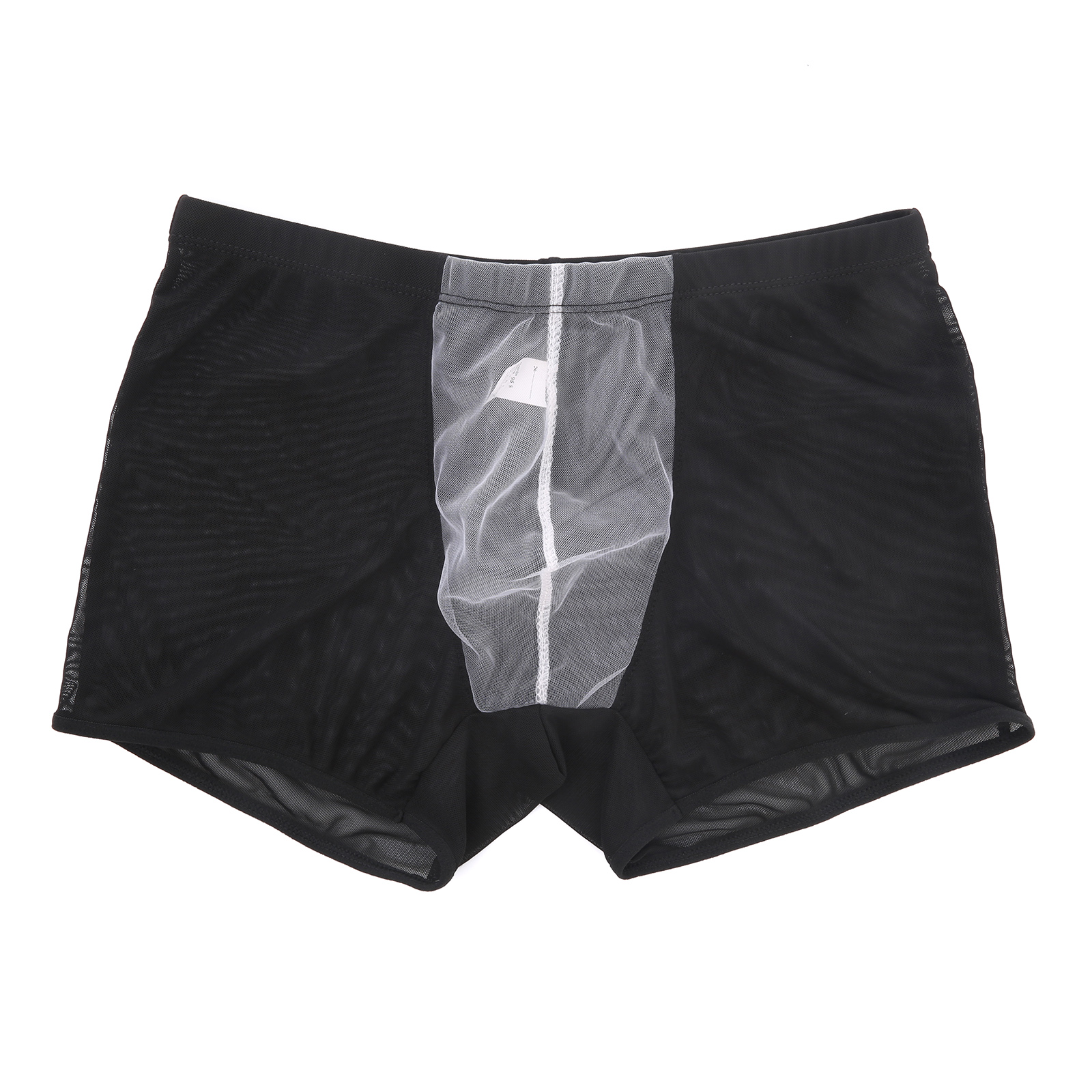 4 Colors Men's Underwear Sexy Mesh Ultra-Thin Transparent Boxers Bulge ...