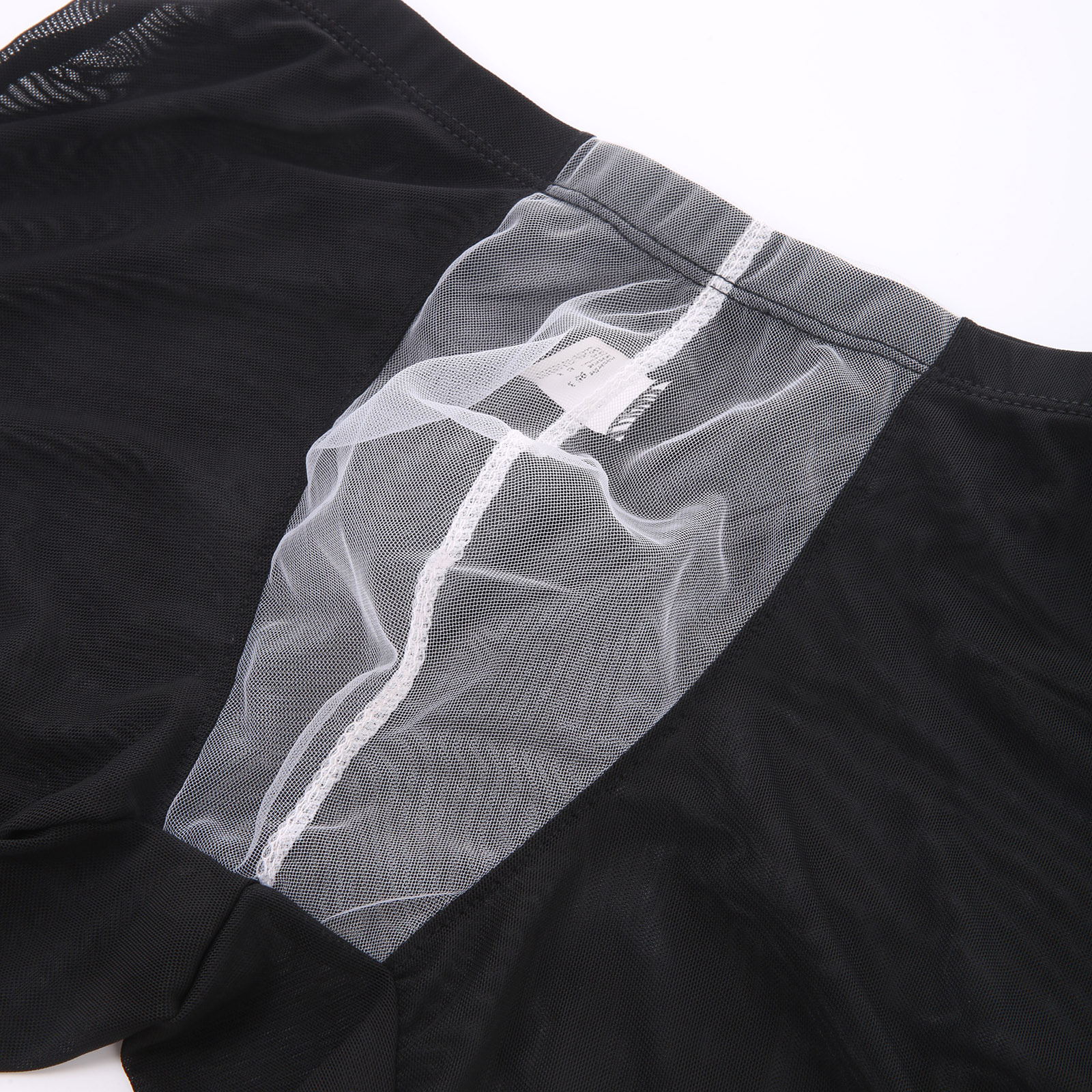 4 Colors Men's Underwear Sexy Mesh Ultra-Thin Transparent Boxers Bulge ...