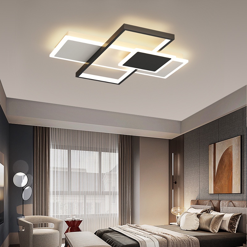 （HOT） Nordic LED Ceiling Light Tricolor Remote Control Living Room ...