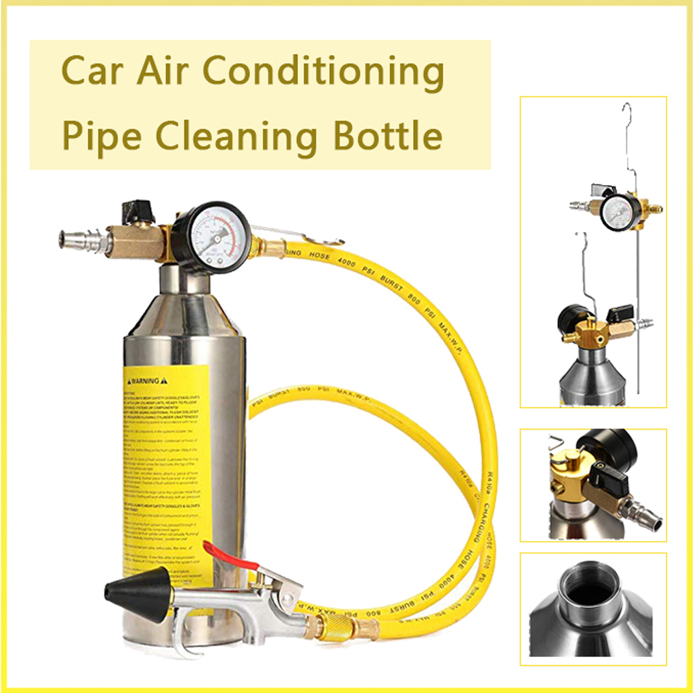 Car Air Conditioning Pipe Cleaning Bottle AC Flush Kit, Car Air ...