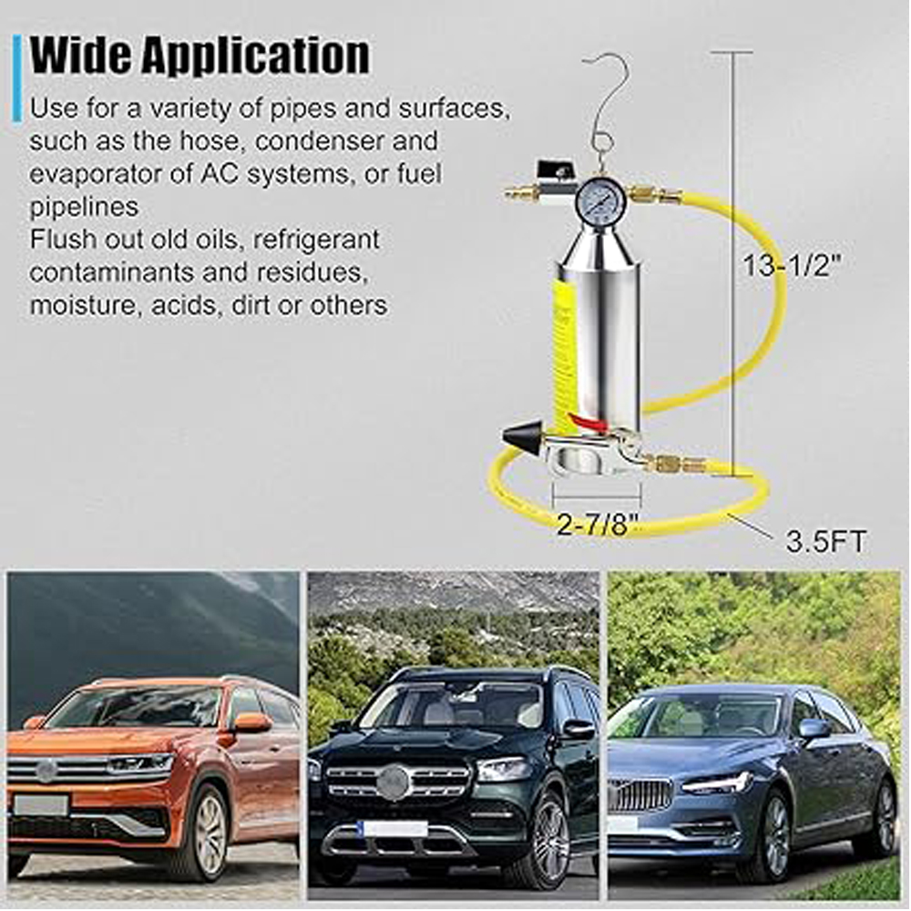 Car Air Conditioning Pipe Cleaning Bottle AC Flush Kit, Car Air ...