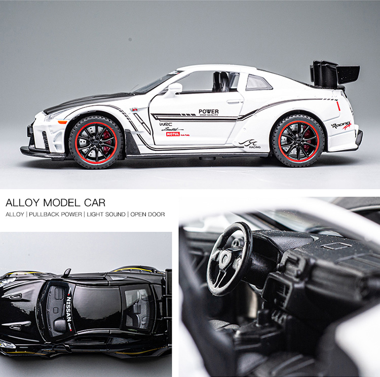 Diecast car 1:32 Nissan GTR R35 Nismo GT3 Toy Car Model Diecast Racing ...