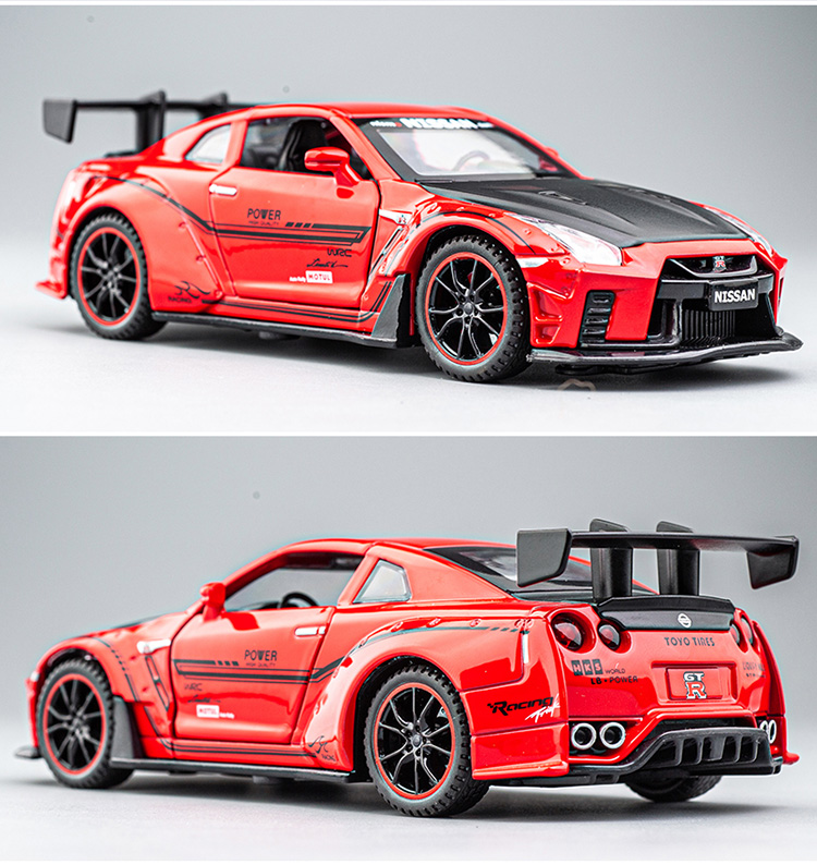 Diecast car 1:32 Nissan GTR R35 Nismo GT3 Toy Car Model Diecast Racing ...