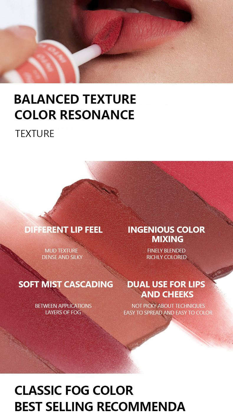 INTO YOU heroine lip mud matte lip and cheek dual-use long-lasting non ...