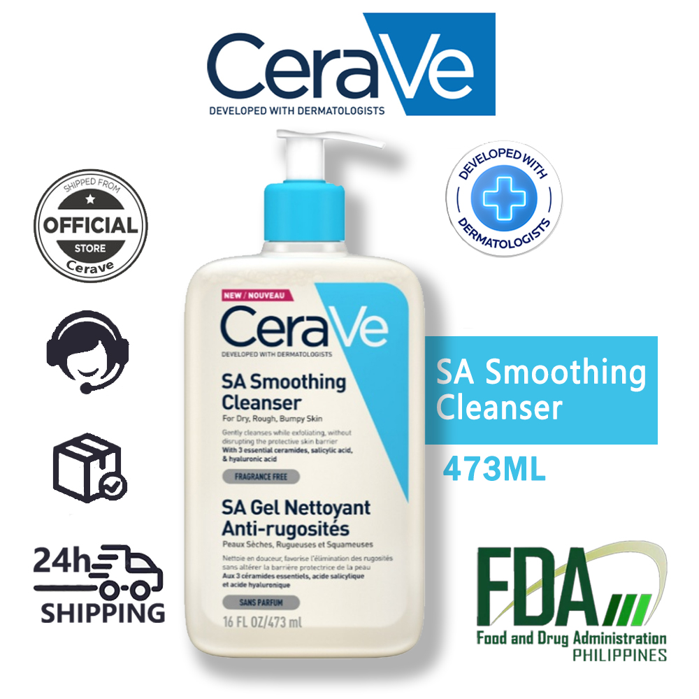 CeraVe SA Smoothing Cleanser 237ml / 473ml | Shopee Malaysia