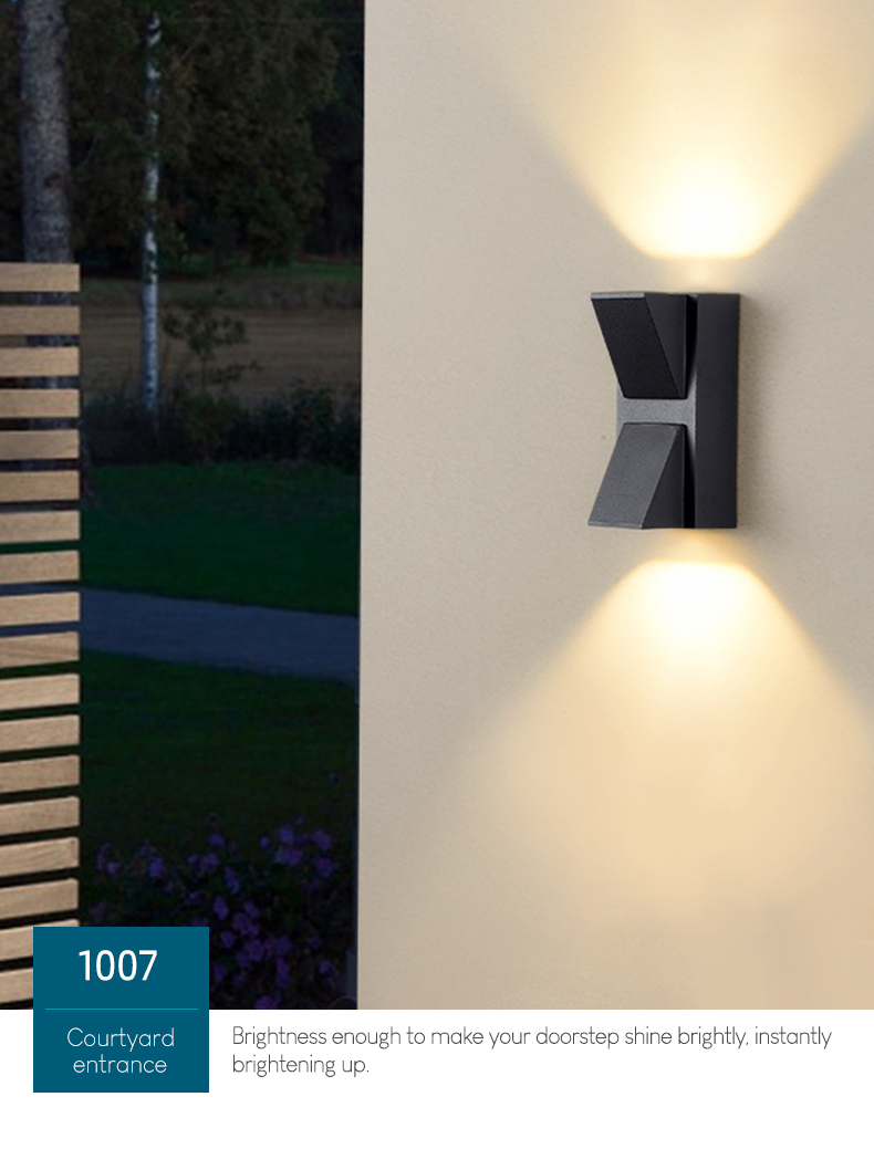 Outdoor Wall Light Waterproof Wall Lamp LED Modern Lighting Up Down ...