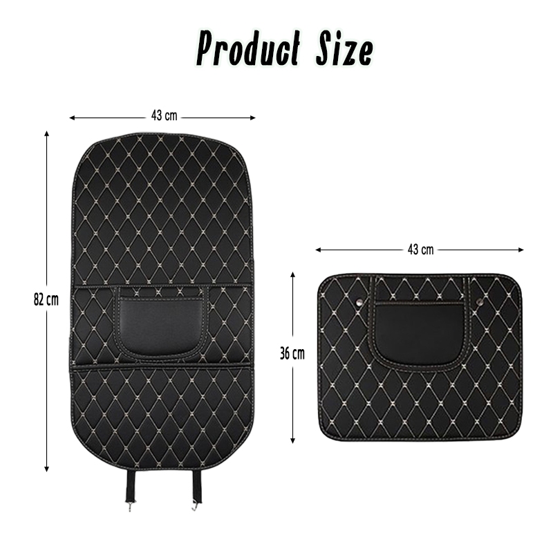 HOTOP Universal Car Seat Back Anti Kick Pad Auto Seat back Protector ...
