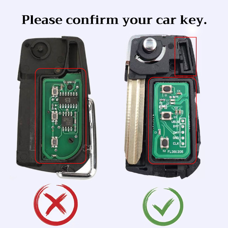 Updating Flip Car Key Cover Suitable For Toyota REVO/Altsi/Yaris/Vios ...
