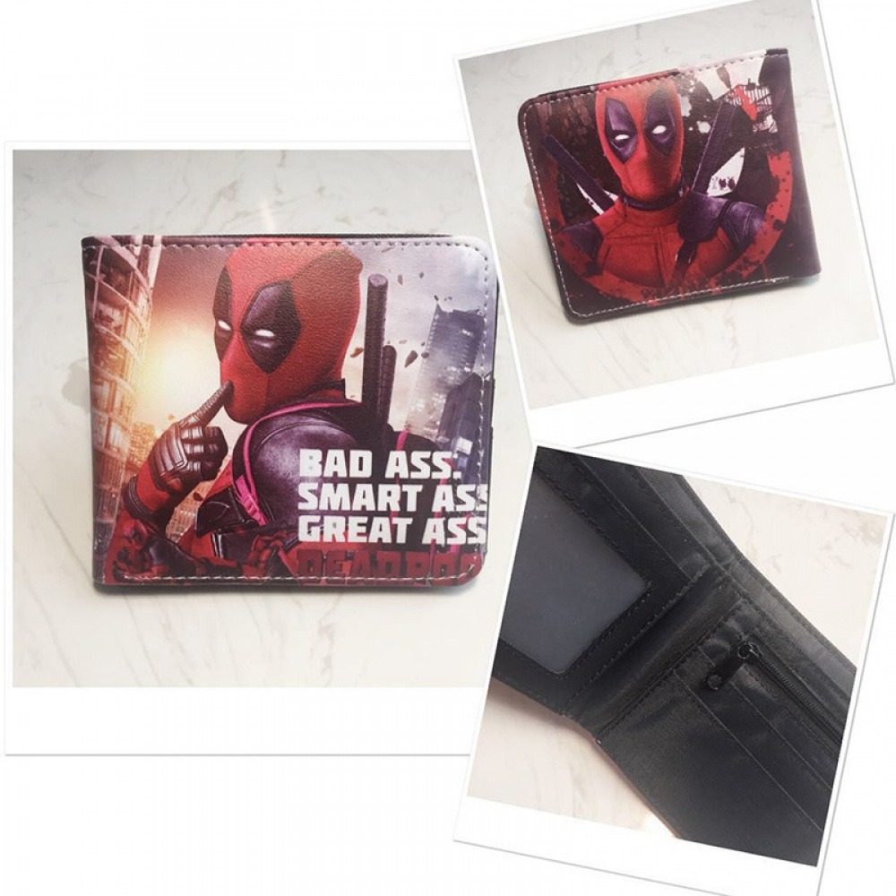 Student Short Personalized Two Fold Pu Wallet Cartoon Hero Series Coin ...