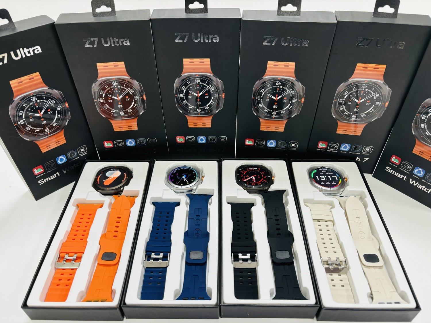 New Round Screen Smartwatch Z7 Ultra Bluetooth Phone Compass New ...