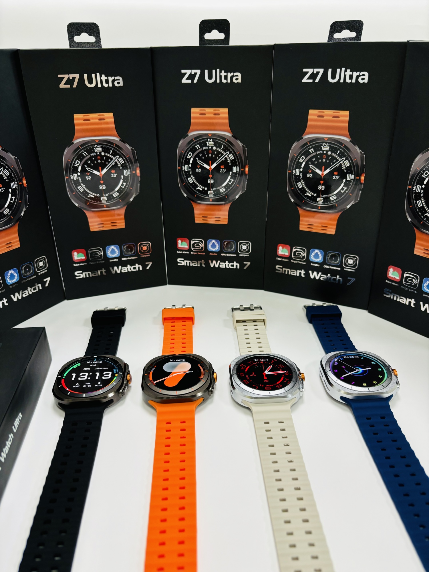 New Round Screen Smartwatch Z7 Ultra Bluetooth Phone Compass New ...