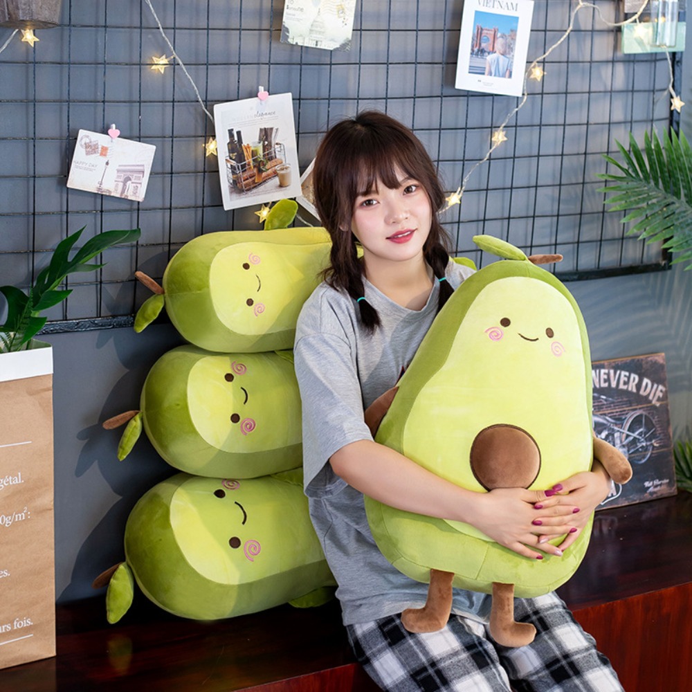 AOPHEKM Stuffed Fruit Avocado Doll, Avocado 35/50/65cm Green Giant Toy ...