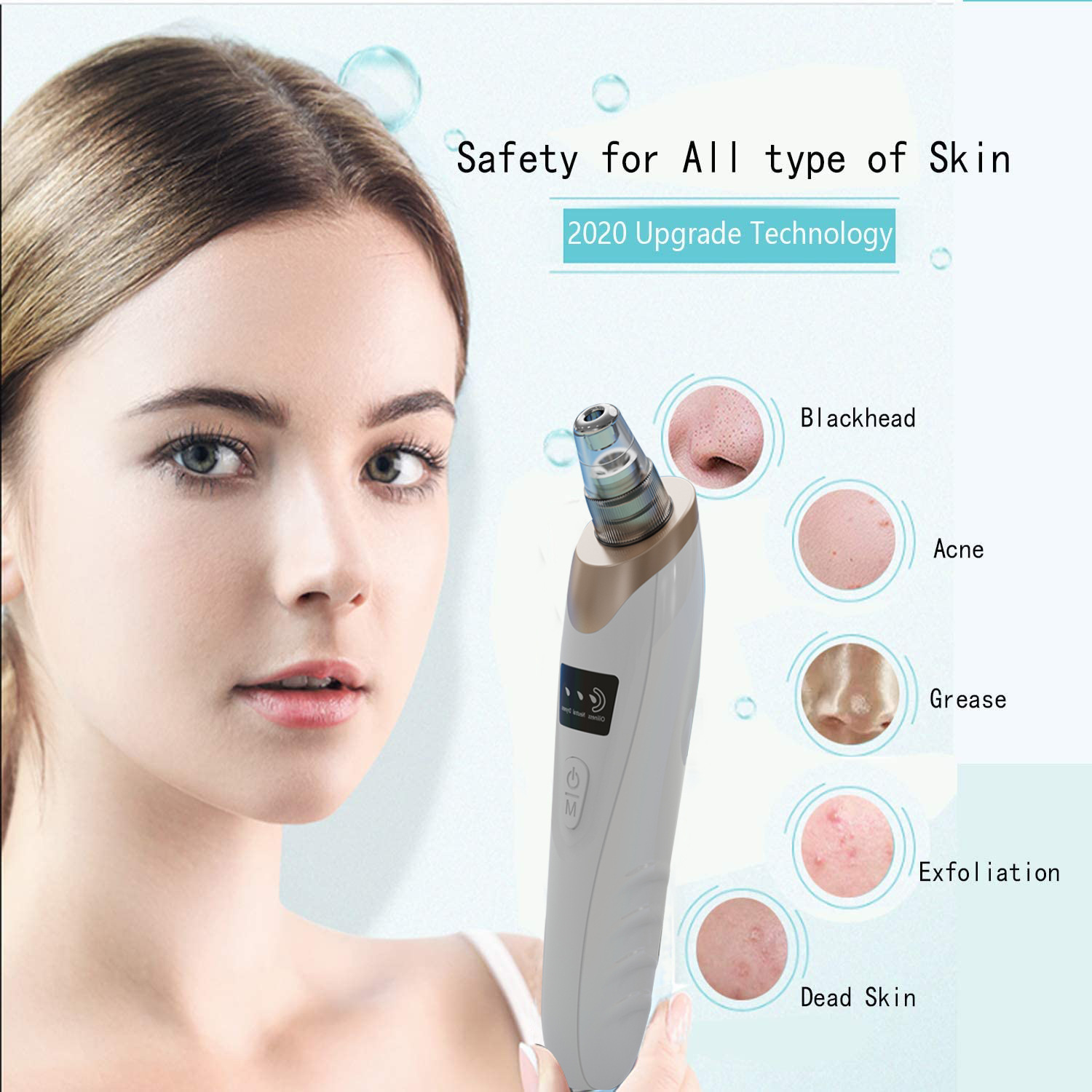 New powerful blackhead suction device/nose acne blackhead removal ...