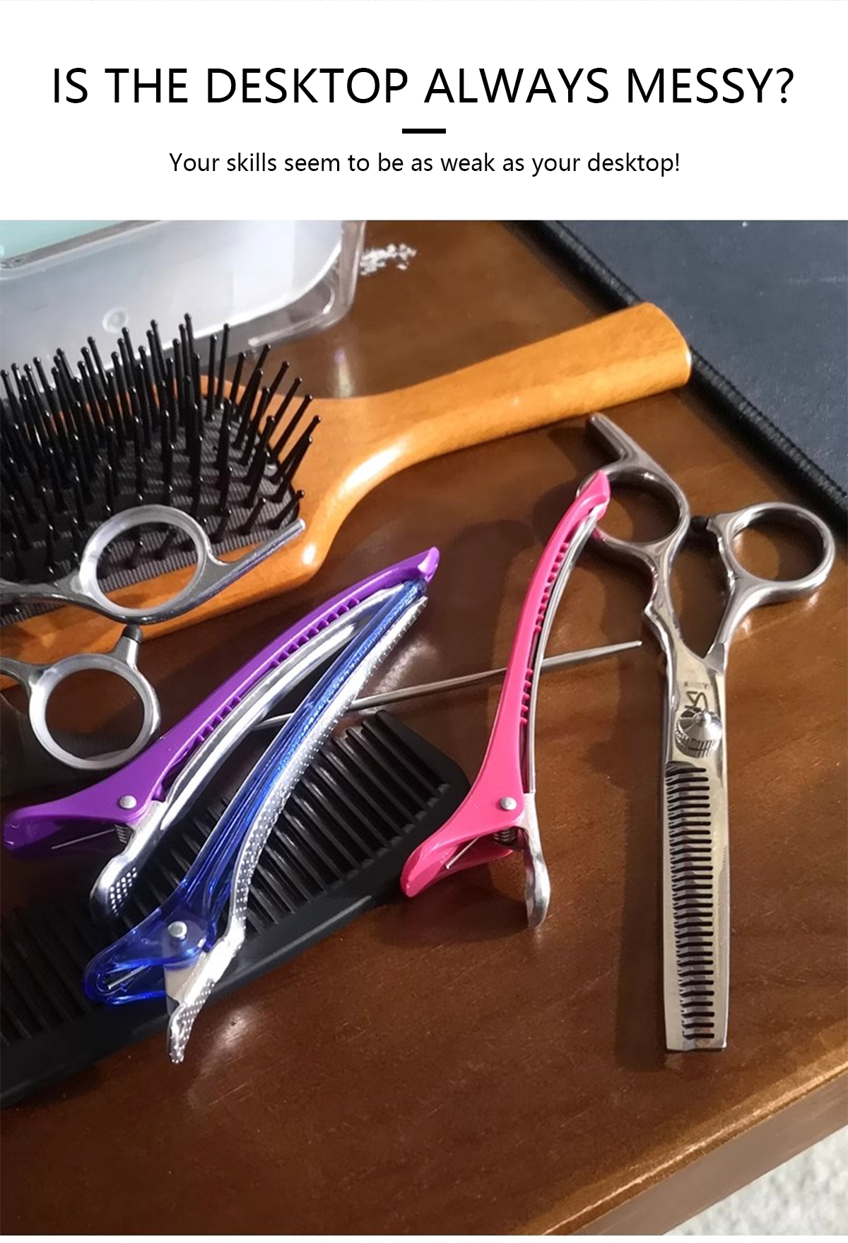 In stock# Salon hair cutting scissors electric clippers display stand ...