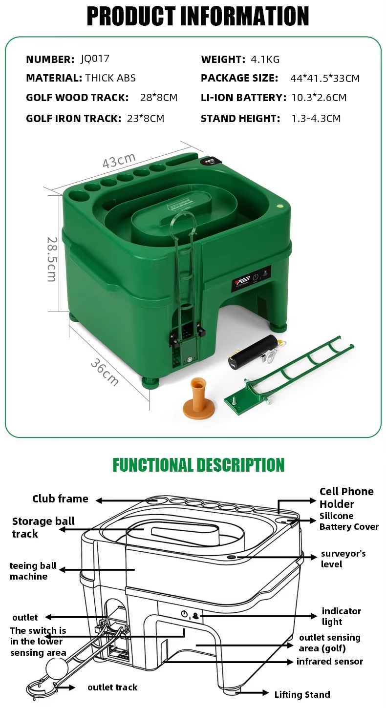 PGM Golf driving range teeing auto golf ball dispenser machine with ...
