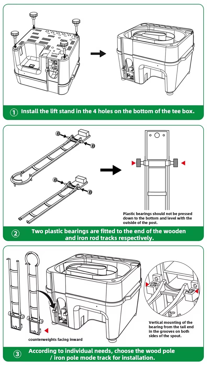 PGM Golf driving range teeing auto golf ball dispenser machine with ...