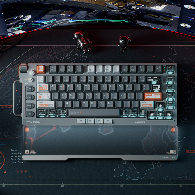 NuPhy Field75 HE EM Labs Cherry Original High Height PBT Heat ...