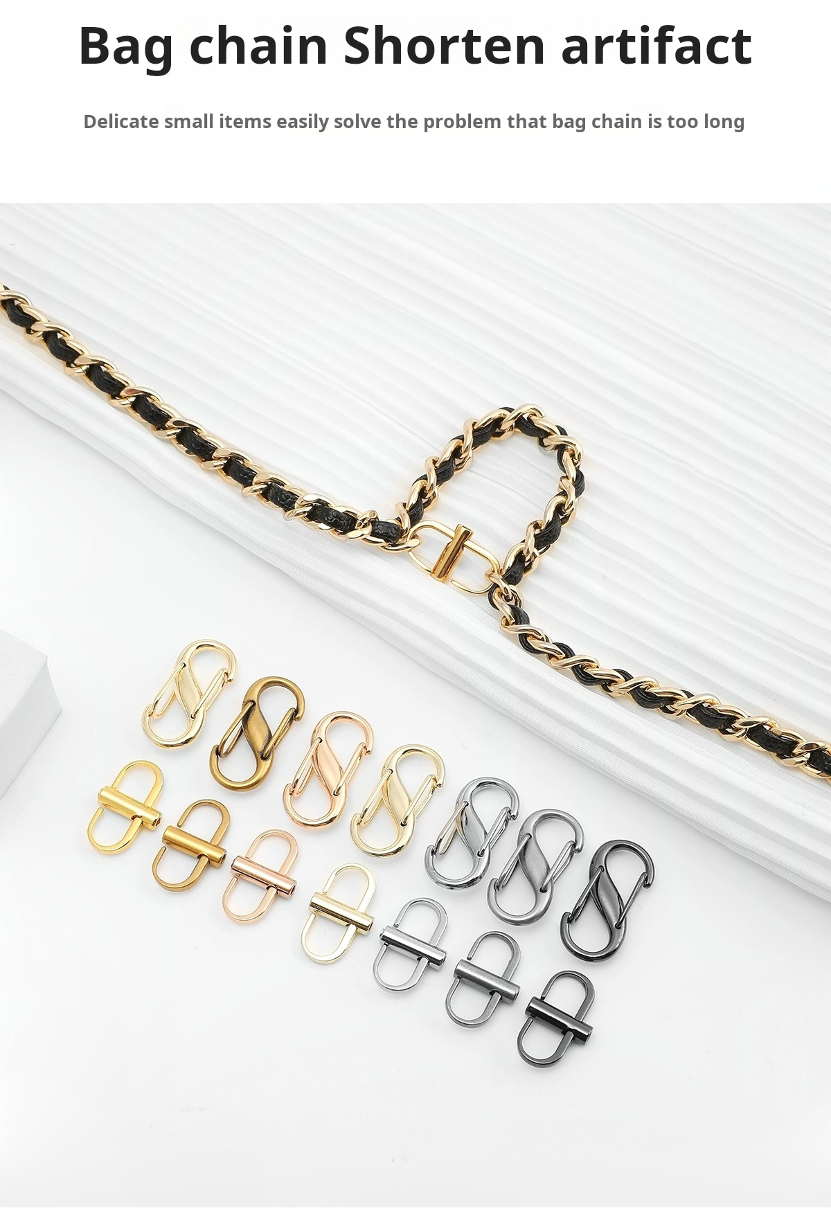 Bag chain adjustment buckle, for Chanel bag chain shortening buckle ...