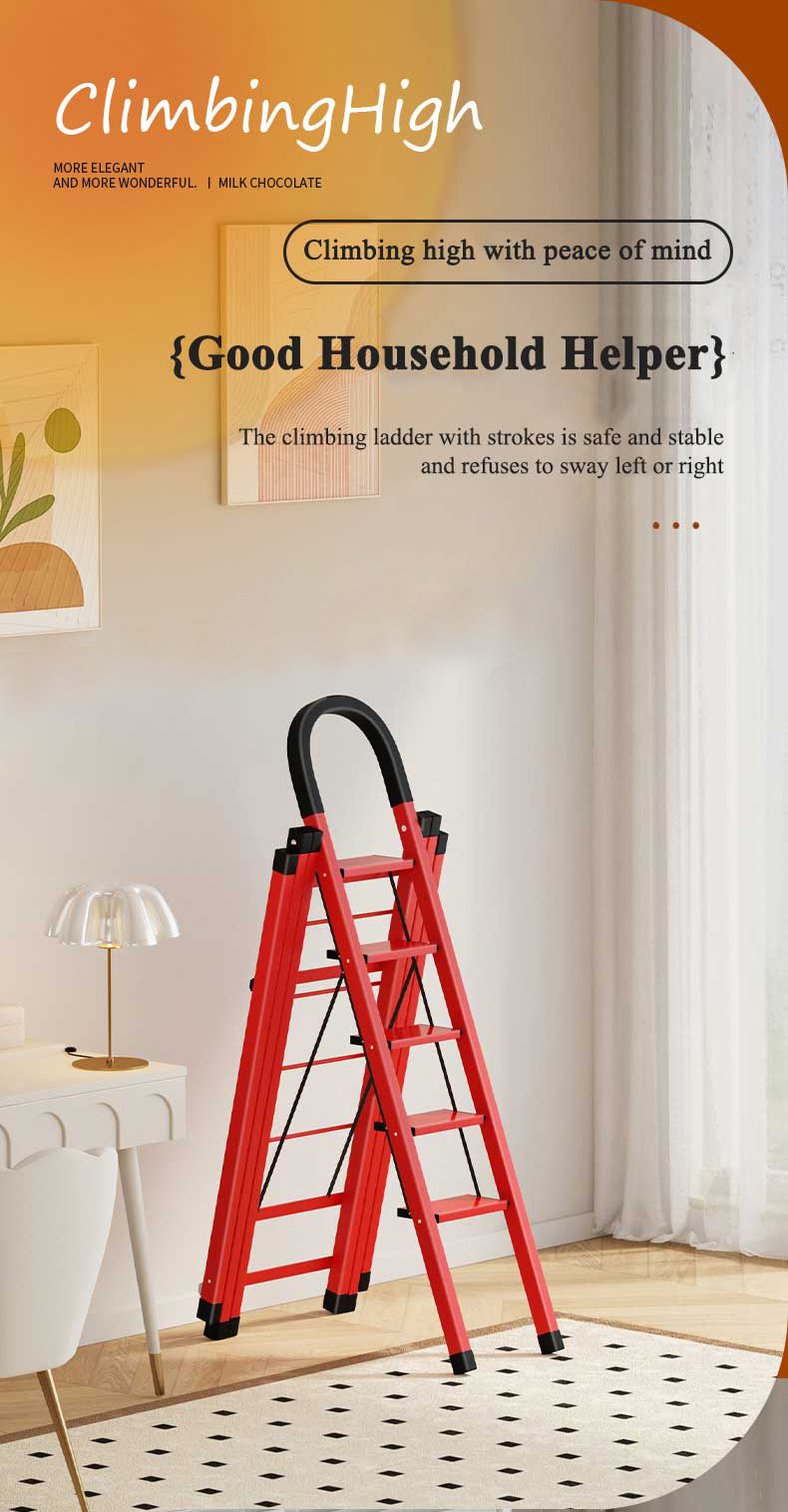 4/5 Steps Folding Ladder & Clothes Drying Rack ladder Heavy Duty ...