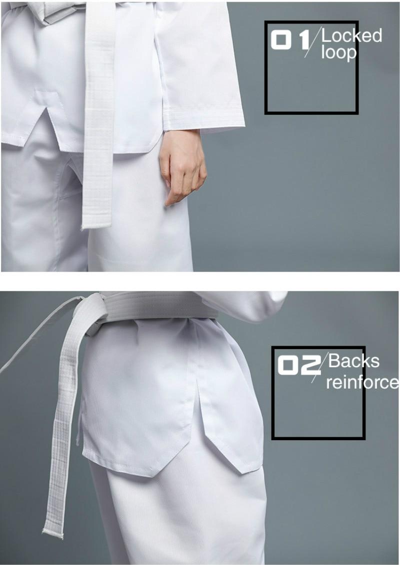 100cm-190cm Taekwondo Dobok Clothes Children Adult Karate Suit ...
