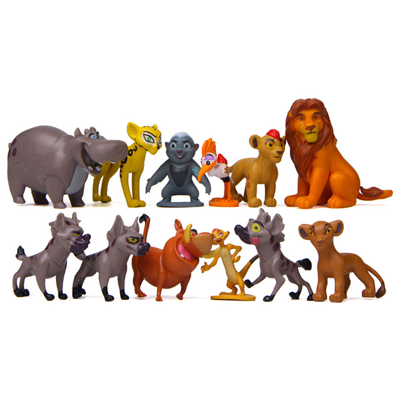 12Pcs 3cm-4cm Anime Cartoon The Lion Guard King Kion Simba Pvc Model ...