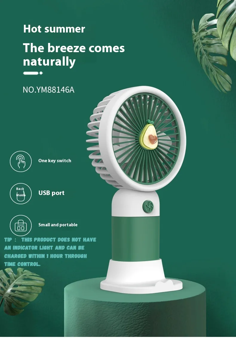 Mini Cute Flower Handheld Fan Rechargeable Portable With Mobile Phone ...