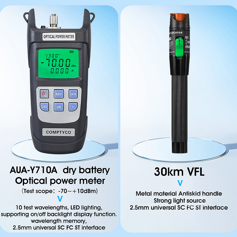 FTTH Tool Kit Fiber Tools Kit Fiber Optic Optical Power Meter Fiber ...