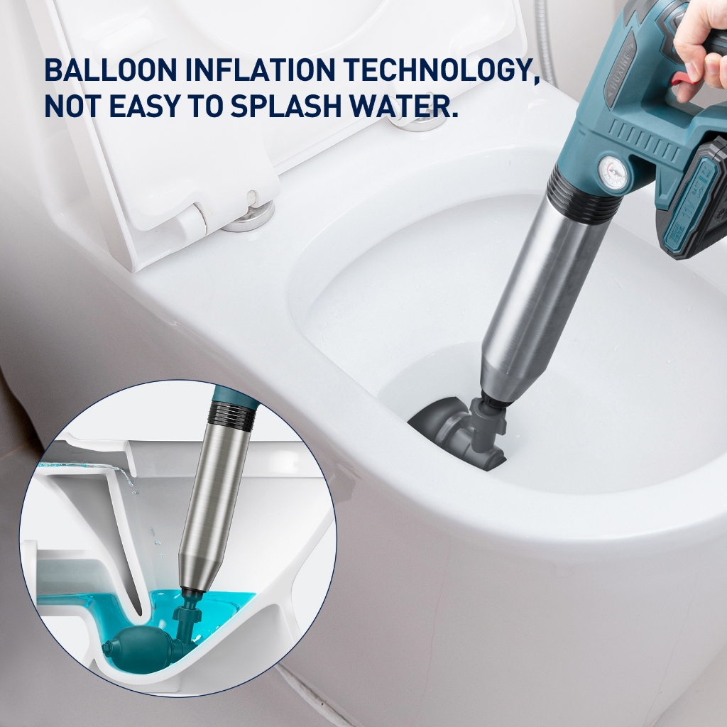 Toilet Plunger, Heavy Duty Drain Clog Blaster, Unclog Tool, Powerful ...