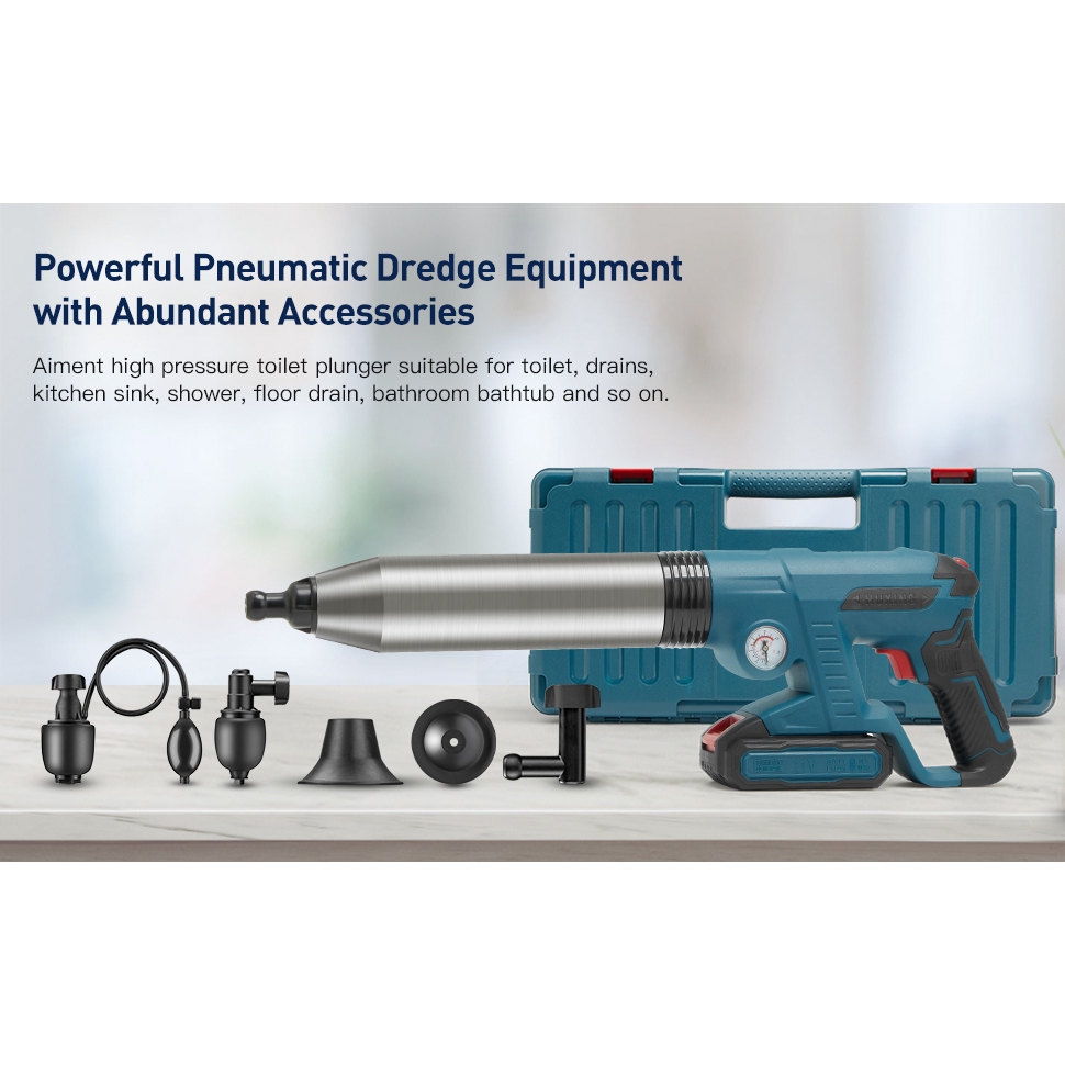 Toilet Plunger, Heavy Duty Drain Clog Blaster, Unclog Tool, Powerful ...