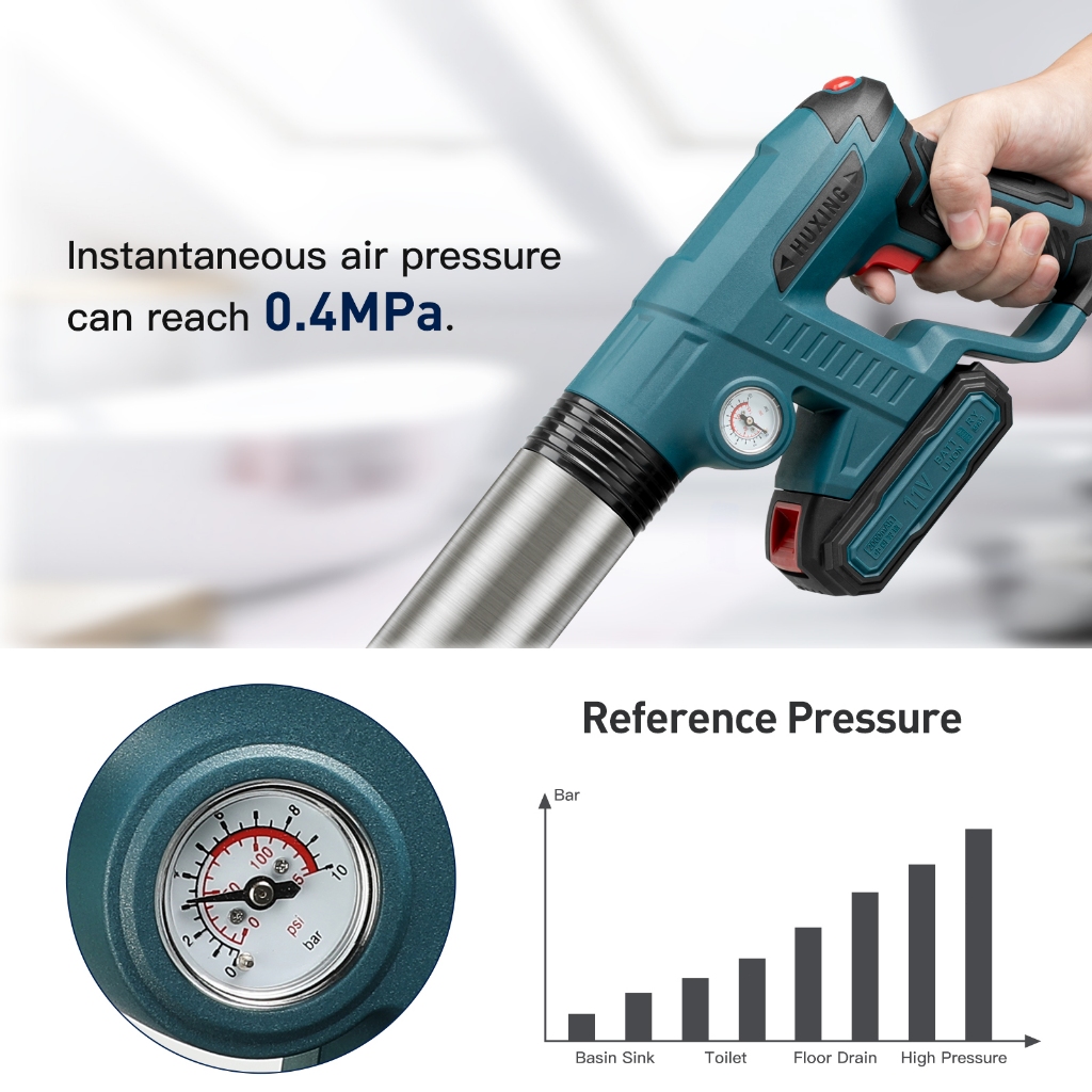 Toilet Plunger, Heavy Duty Drain Clog Blaster, Unclog Tool, Powerful ...