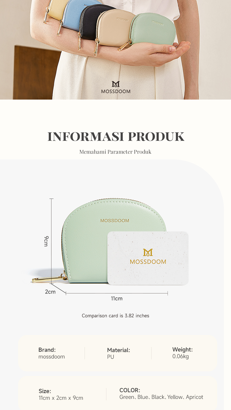 MOSSDOOM Women's Bag Elfrea Card Holder Versatile Simple Style Wallet ...