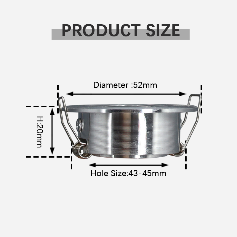LED spotlight lamp 3W 12V DC LED mini downlight hole size 40-45mm ...