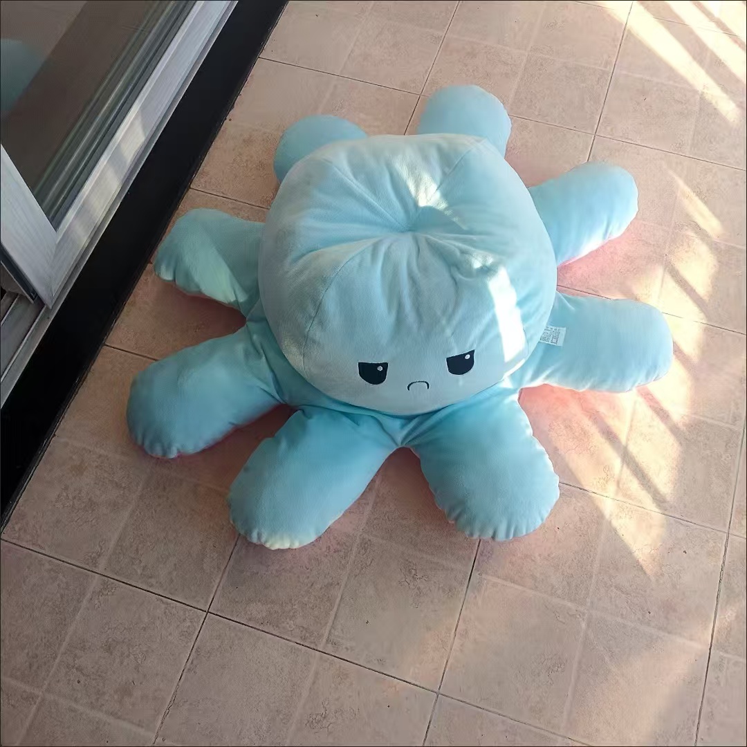 Xj9v Sofa Doll Octopus Flip Giant Face-Changing Octopus Pillow Octopus ...