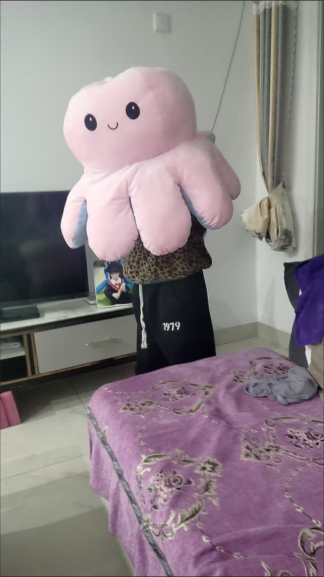 Xj9v Sofa Doll Octopus Flip Giant Face-Changing Octopus Pillow Octopus ...